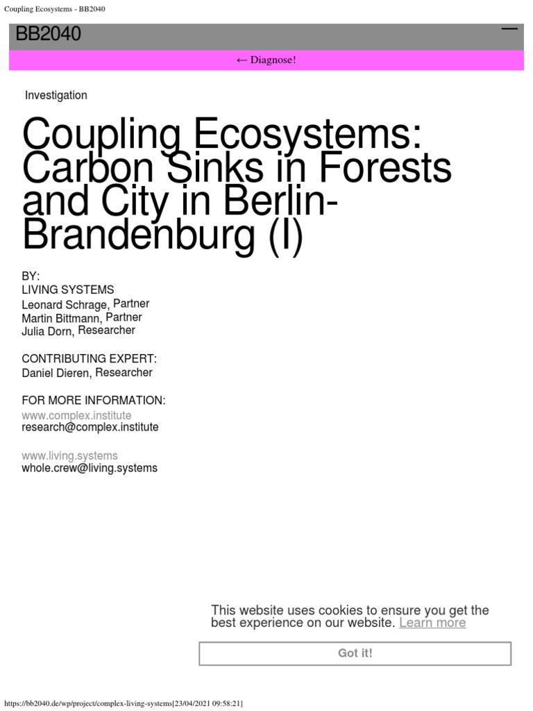 Coupling Ecosystems - BB2040 | PDF | Forestry | Ecosystem