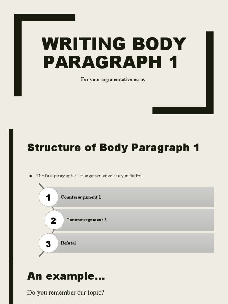 Writing Body Paragraph 1 | PDF | Essays | Communication