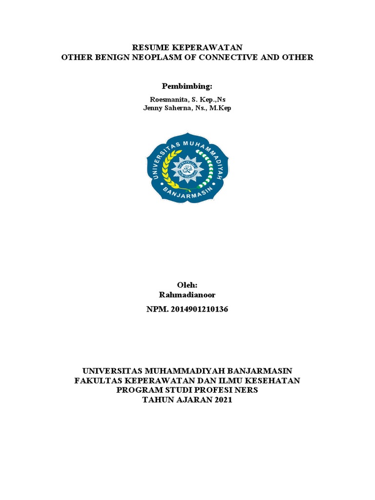 3 Resume Poli Bedah Rahmadianoor OTHER BENIGN NEOPLASM OF CONNECTIVE AND OTHER | PDF