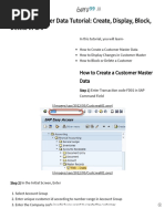 FBRA - How To Reset Cleared Items in SAP | PDF | Business | Software
