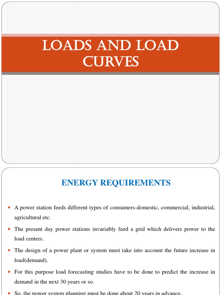 Loads and Load Curves | PDF | Watt | Power Station