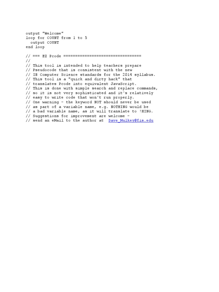 IB Pseudocode Examples and Tools | PDF | Control Flow | Japanese Yen