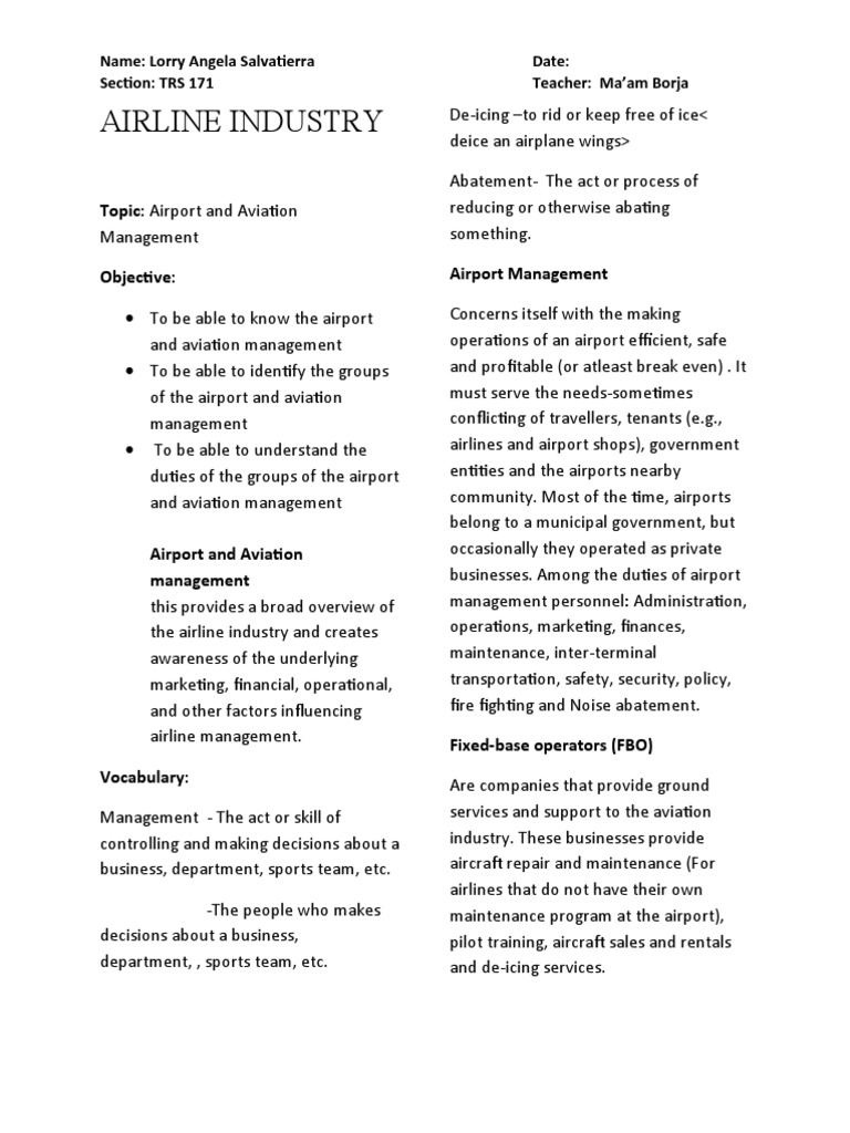 AIRLINE | PDF | Airlines | Aviation