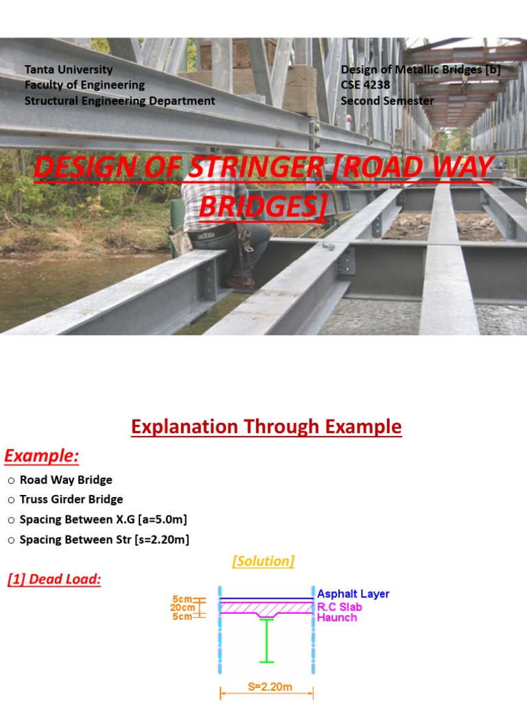 Design of Stringer (Road Way Bridges) | PDF | Classical Mechanics ...