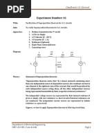 Verification of Superposition Theorem. | PDF | Electrical Network | Force
