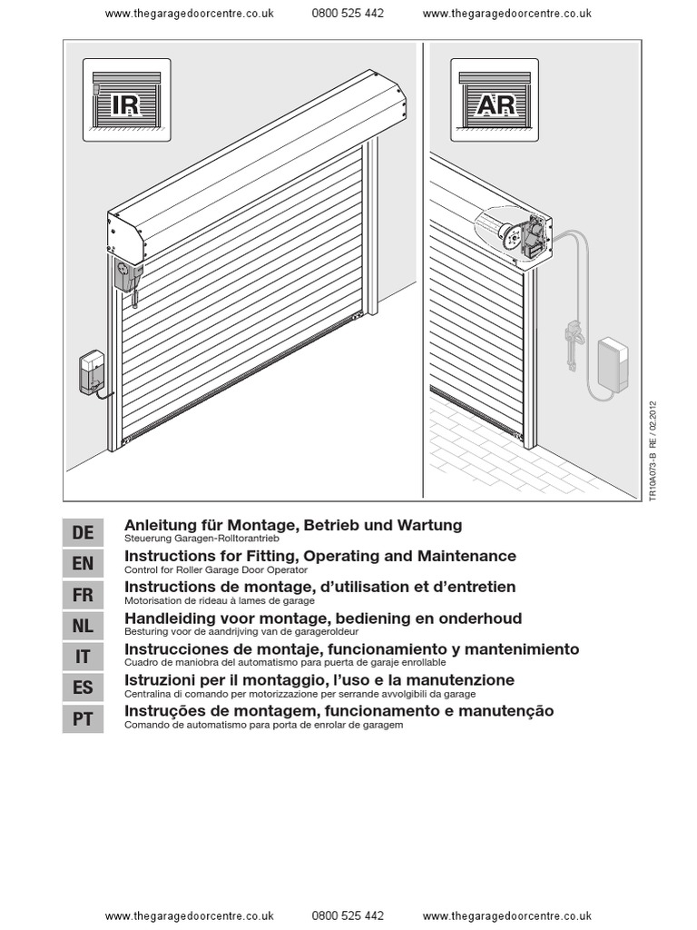 Hormann Rollmatic Operator Fitting Instructions | PDF | Mains ...