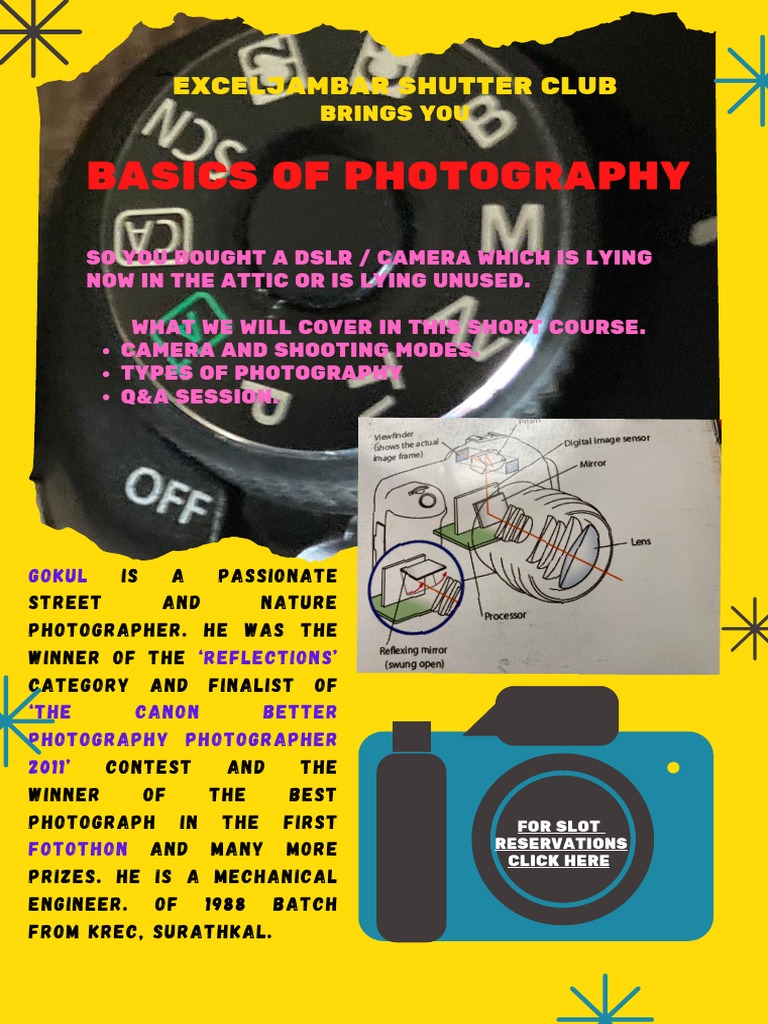 Yellow Camera Photography Flyer | PDF