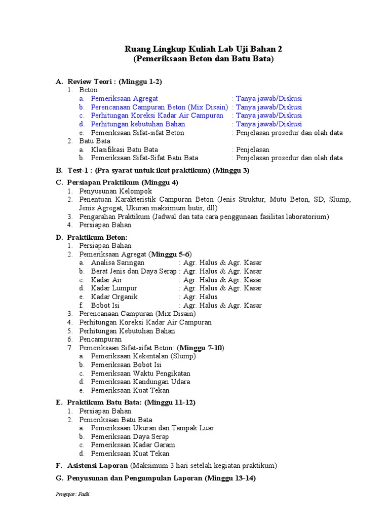 Uji Bahan Lab 2 | PDF