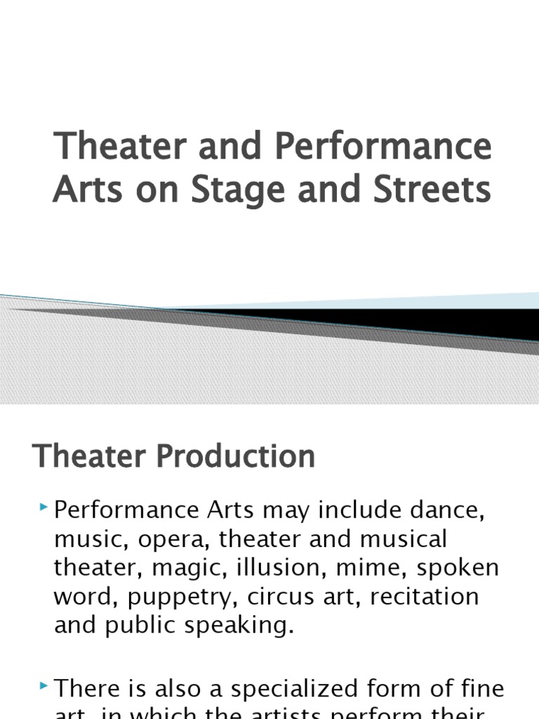 Overview of Theater Arts and Performance | PDF | Theatre | Actor