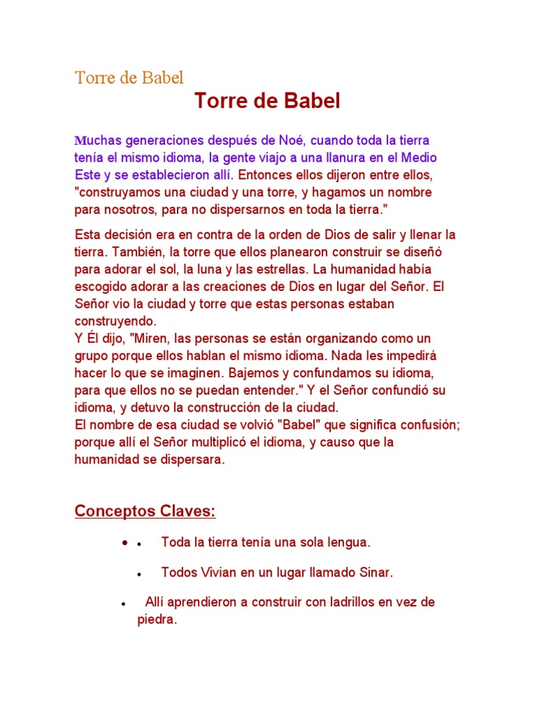 Torre de Babel | PDF