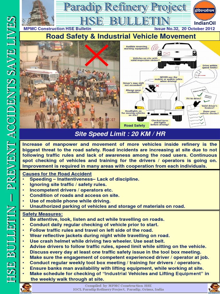 Road Safety Guidelines for Site Vehicles | PDF | Road Traffic Safety ...