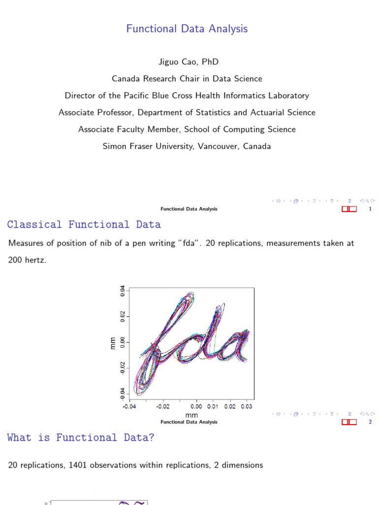 Functional Data Analysis | PDF | Matlab | Statistical Inference