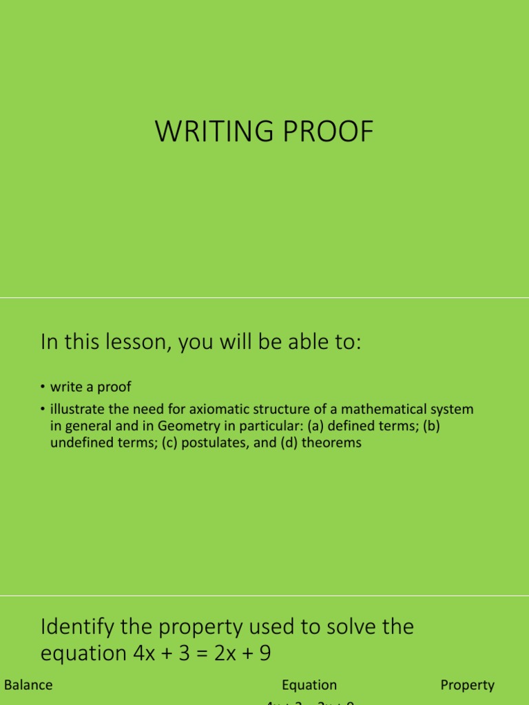 Proof | PDF | Mathematical Proof | Mathematical Logic