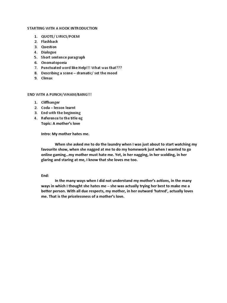 Intro and Ending | PDF