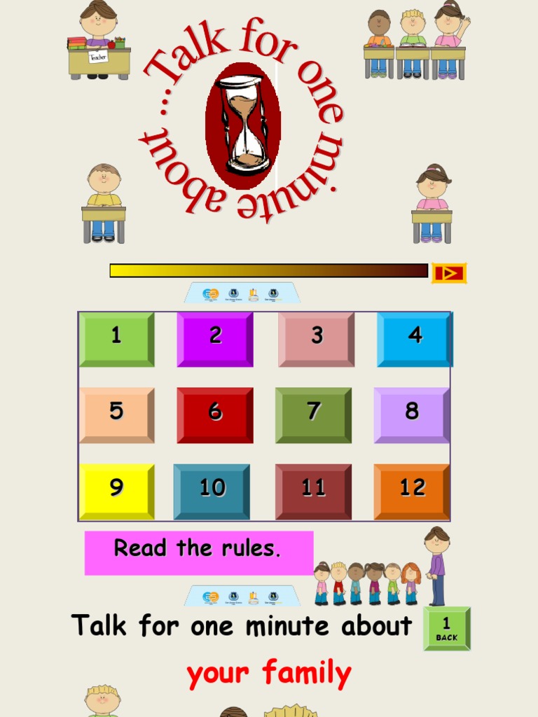 Talk For One Minute Activities | PDF
