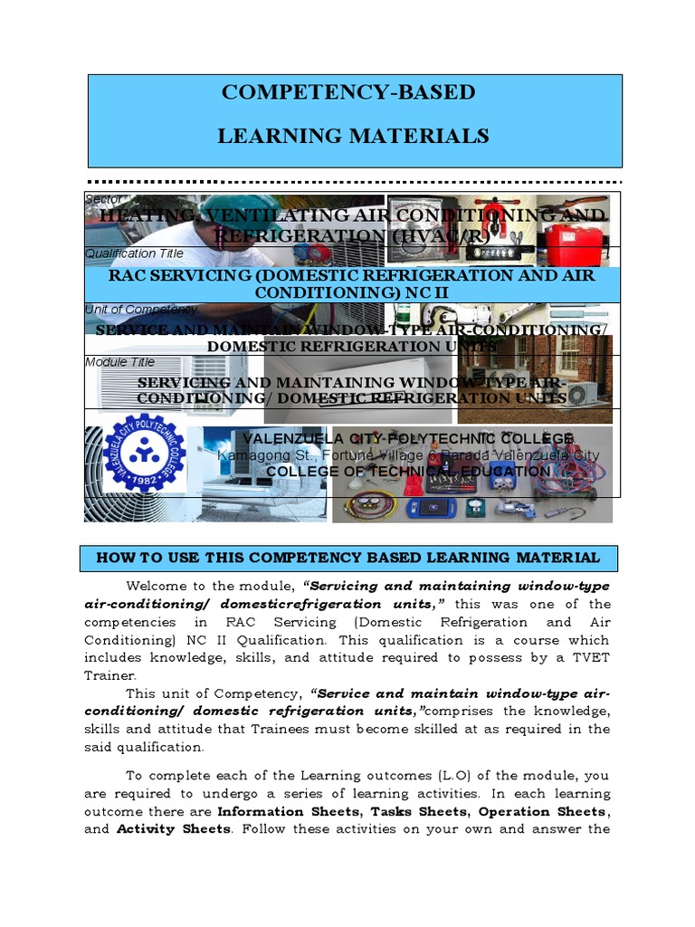 Competency-Based Learning Materials: Heating, Ventilating Air ...