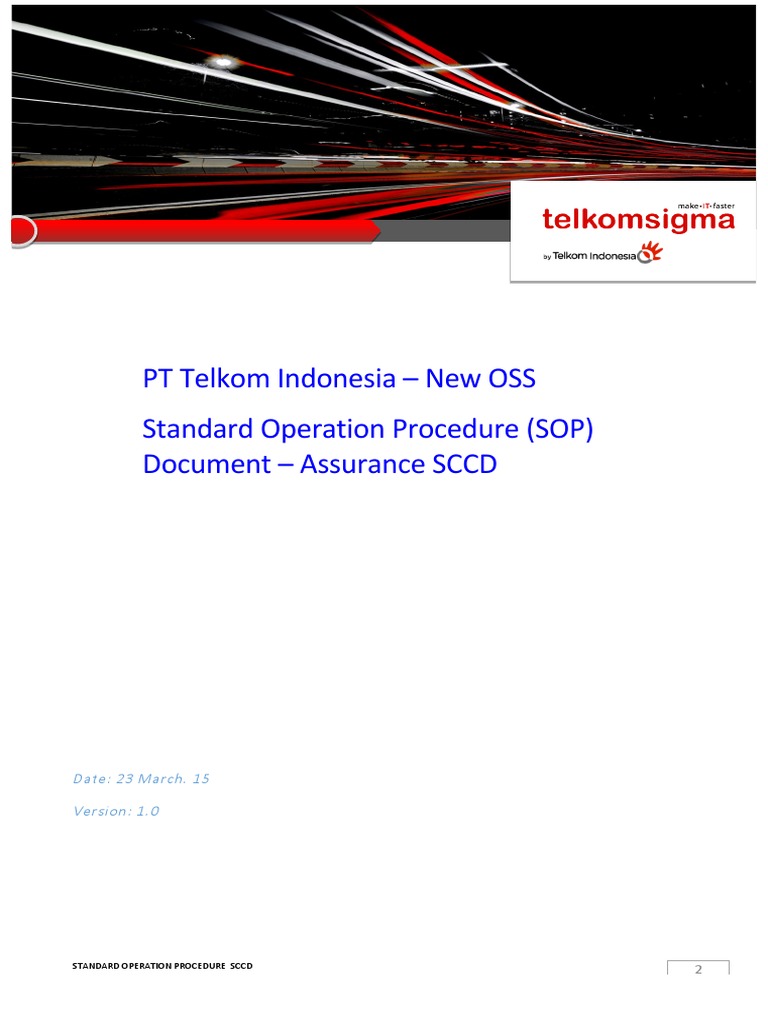 PT Telkom Indonesia - New OSS Standard Operation Procedure (SOP ...