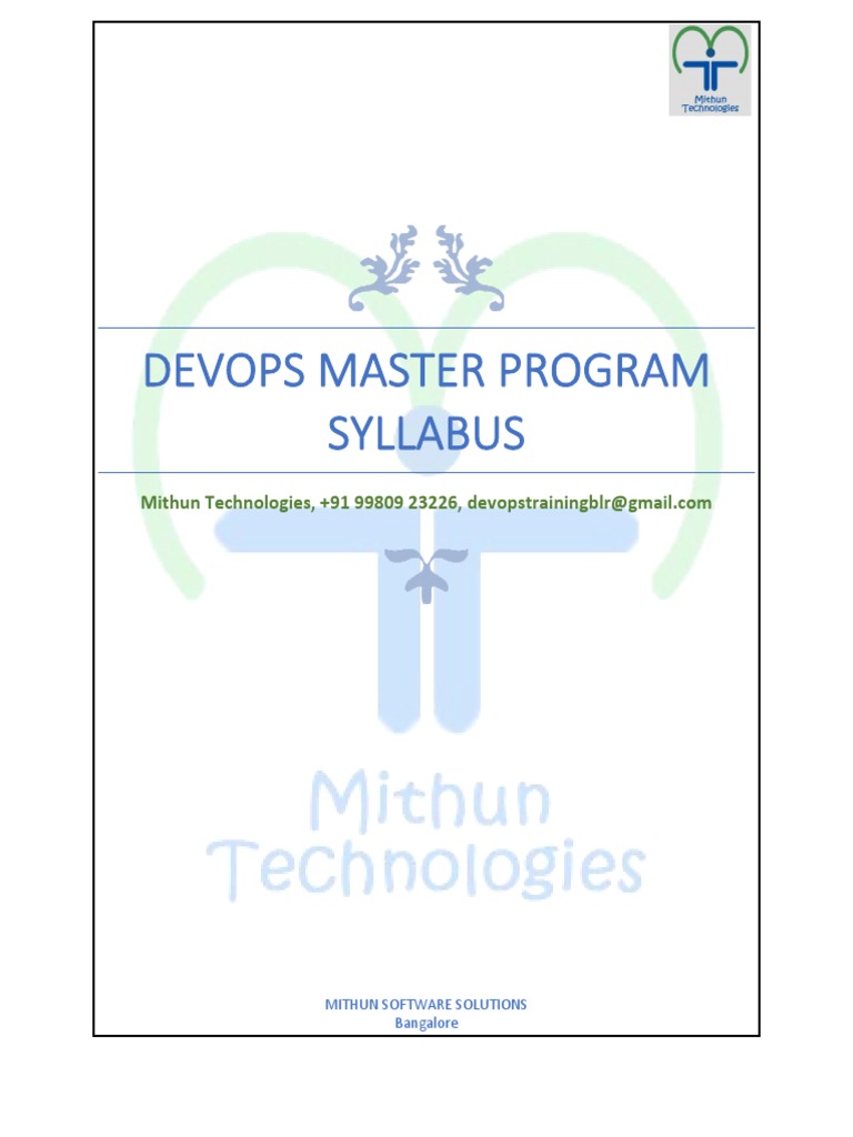 Devops Master Program Syllabus: Mithun Software Solutions Bangalore ...