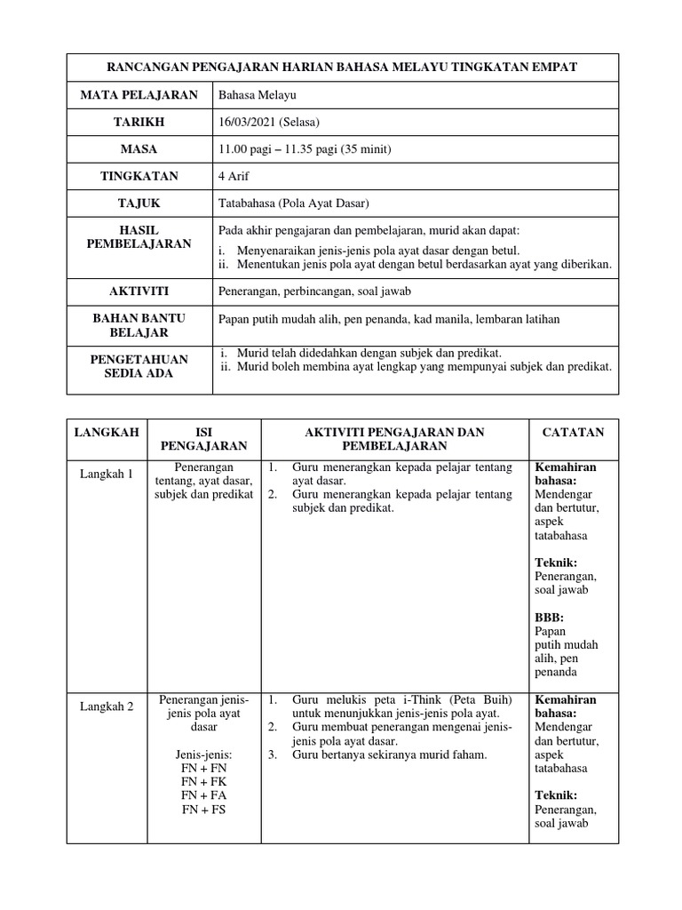 RPH Mock Teaching | PDF