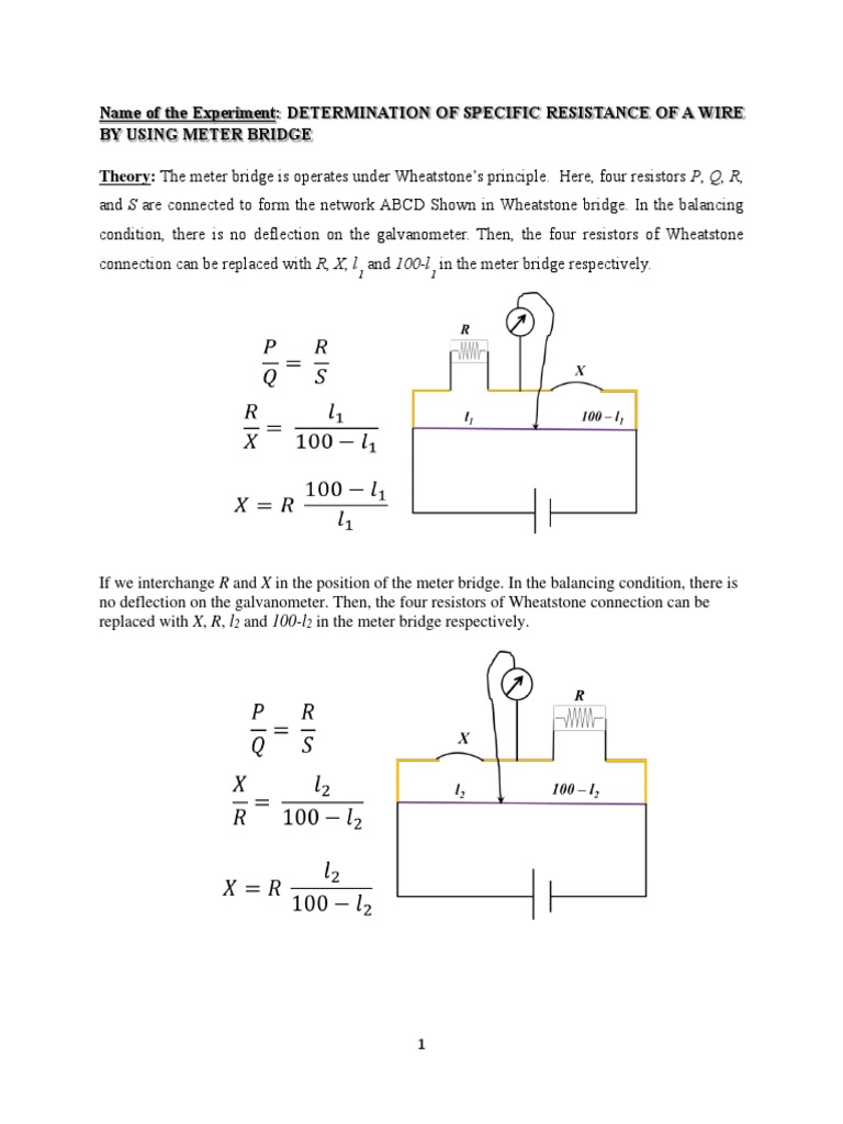 Physics Exp 4 | PDF | Metre | Resistor