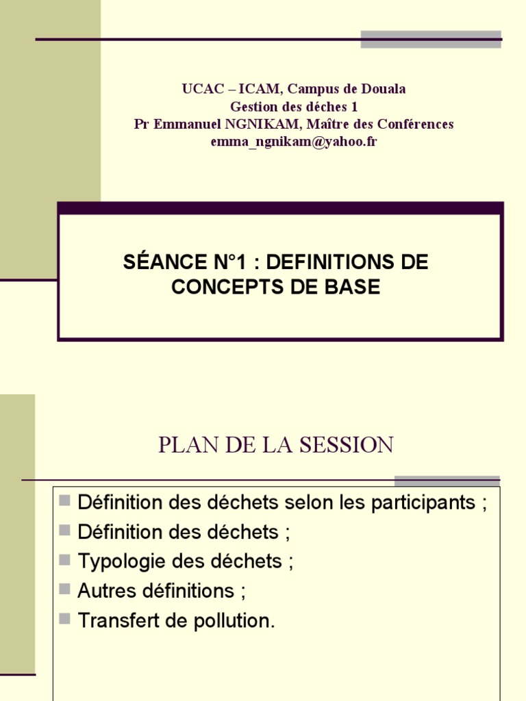 Définitions Et Concepts | PDF | Déchet ménager | Recyclage
