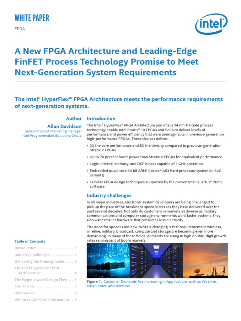 WP 01220 Hyperflex Architecture Fpga Socs | PDF | Field Programmable Gate Array | System On A Chip