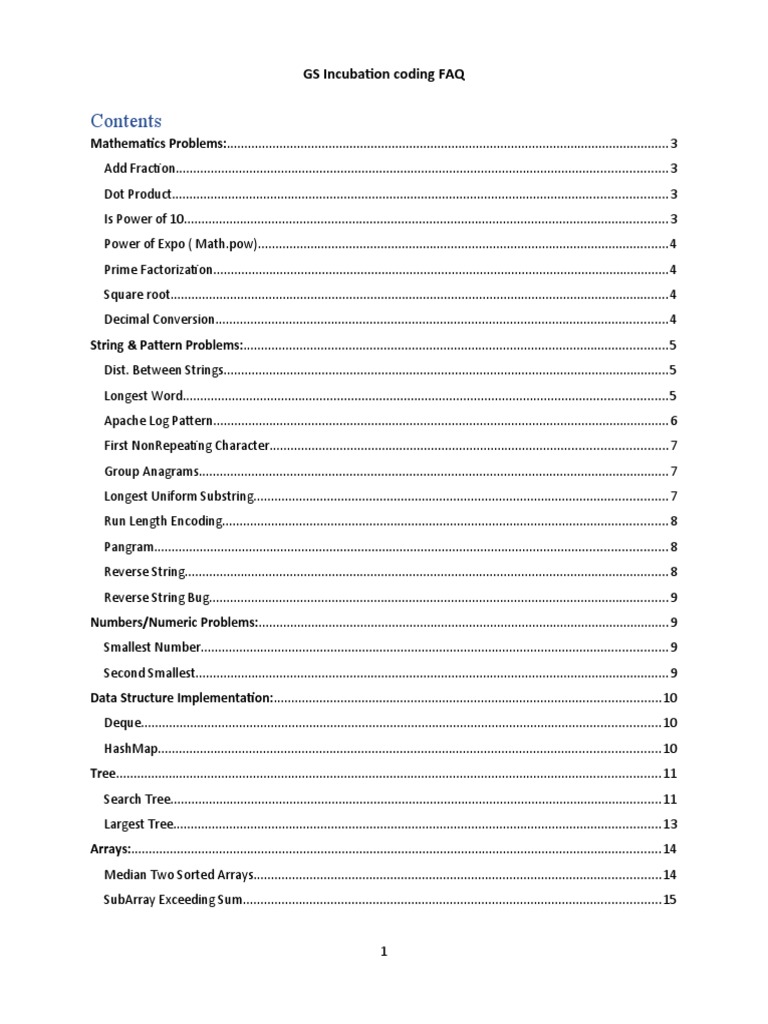 GS DS&Algo Problems & Test Cases | PDF | String (Computer Science ...