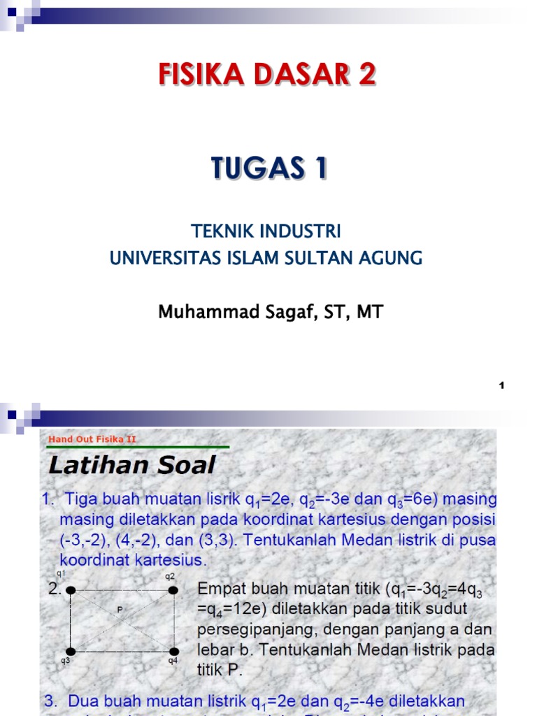 Tugas 1 Fisika Dasar 2 | PDF