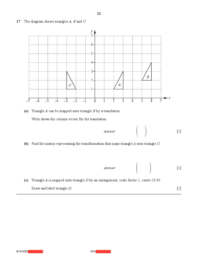 Assignment Transformation | PDF | Linear Algebra | Mathematical Objects