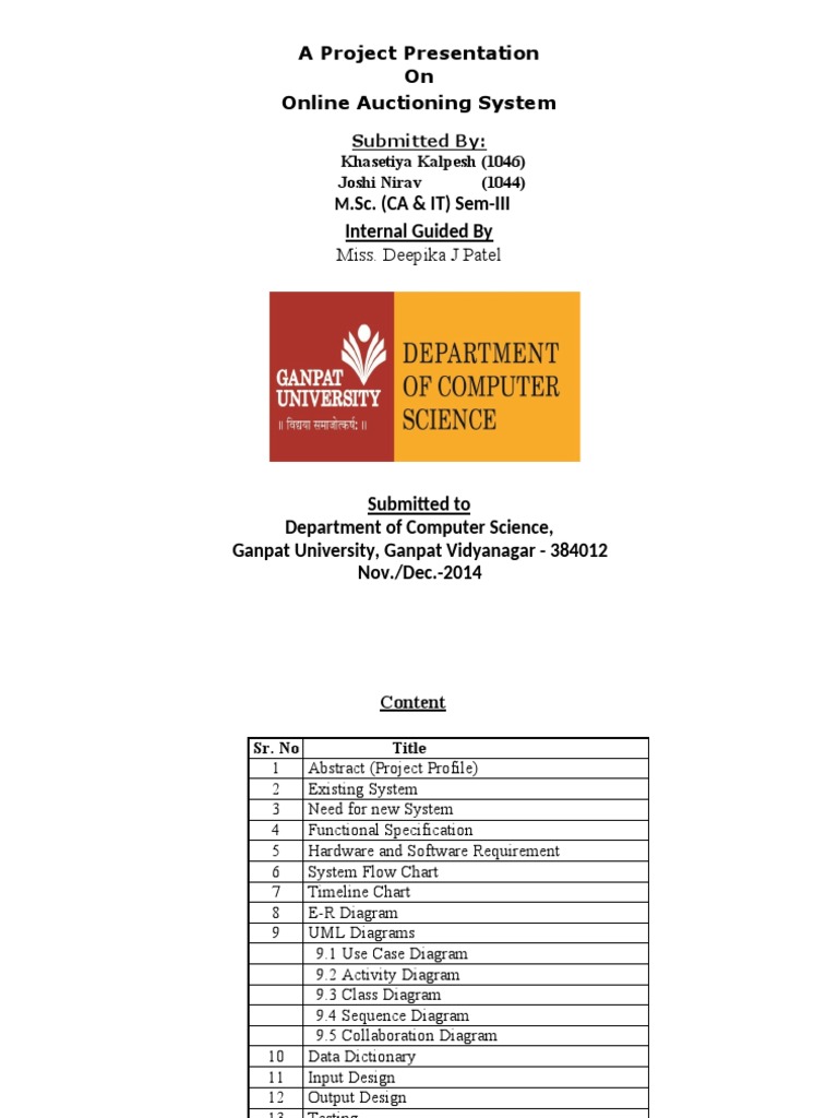 Online Auction System PDF | PDF | Auction | Computer Data