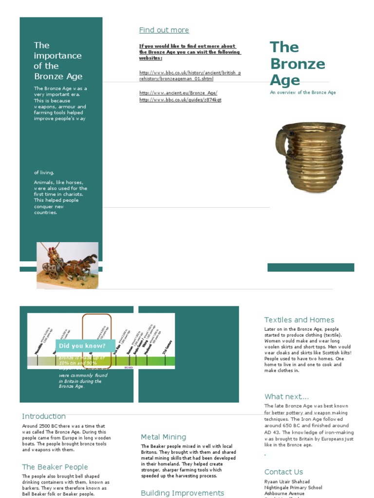 The Importance of The Bronze Age | PDF | Bronze | Bronze Age