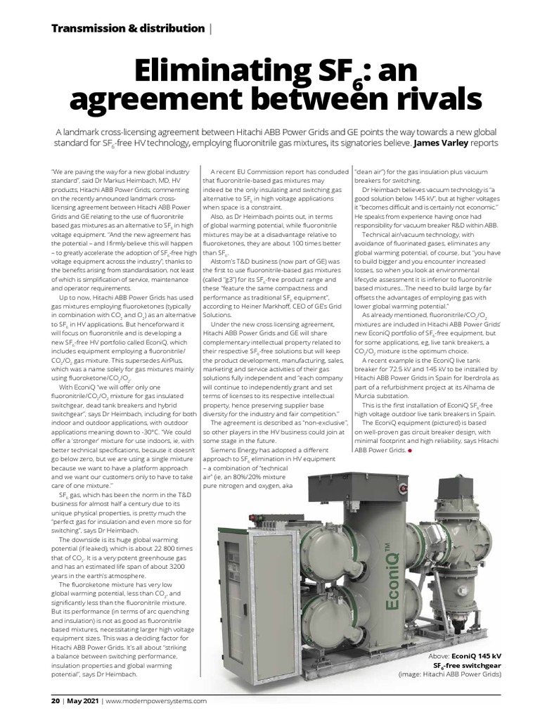 Hitachi ABB Power Grids - EconiQ-1 | PDF | High Voltage | Insulator (Electricity)