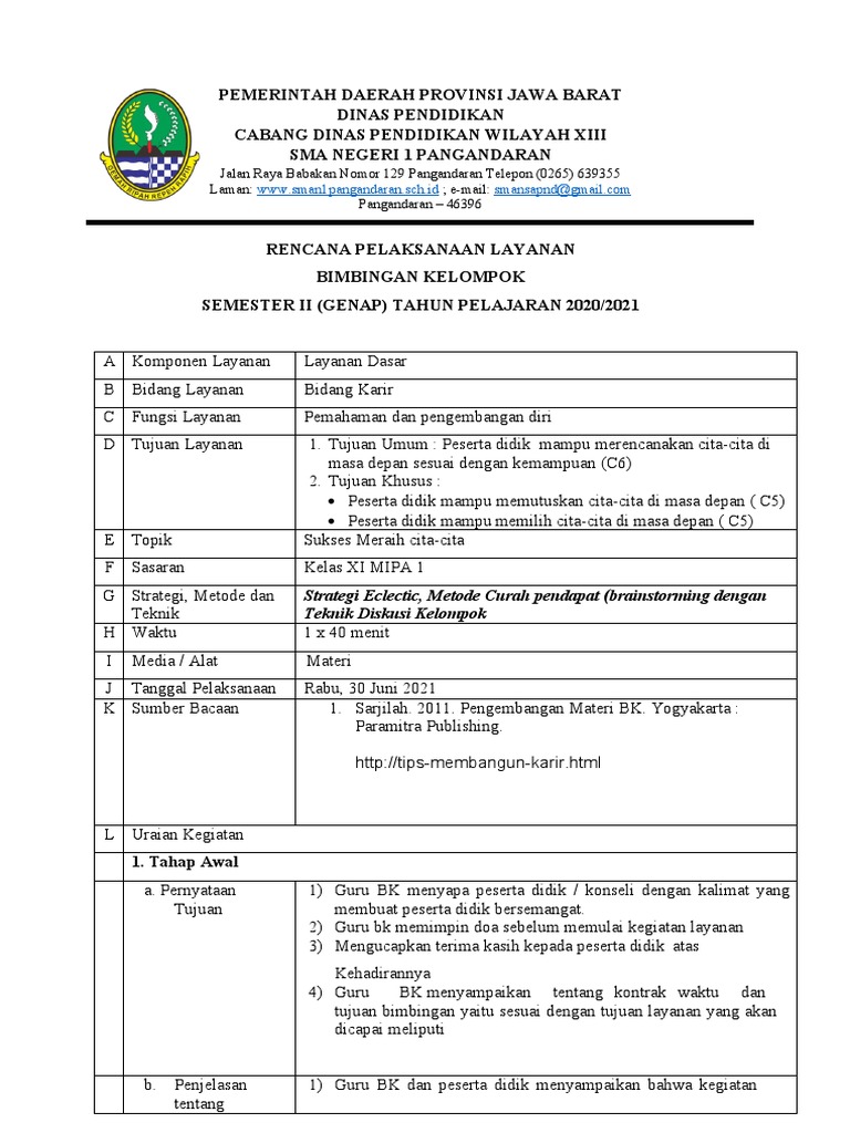 RPL Bimbingan Kelompok Siklus 3 Lengkap | PDF