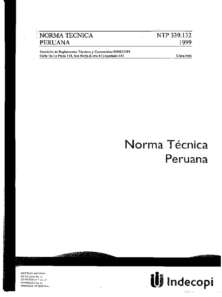 NTP 339.132-Pasante 200 | PDF