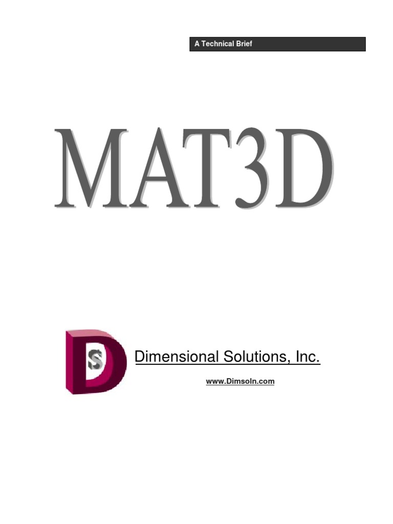 Mat3d Tutorial | PDF | Structural Load | Deep Foundation