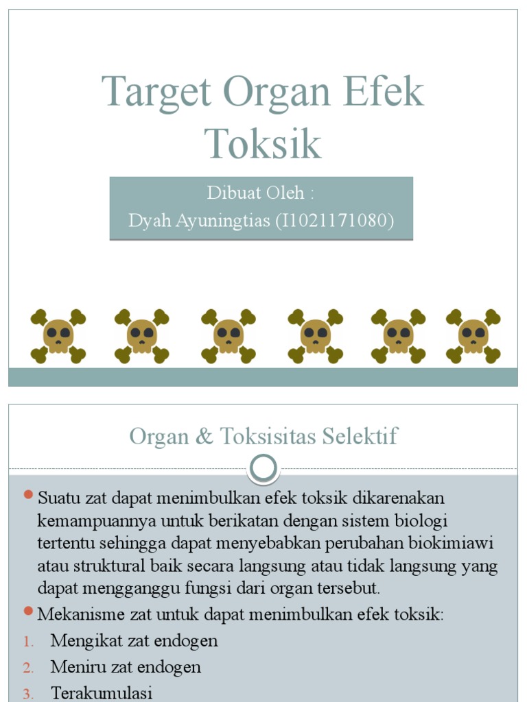 Efek Toksik pada Organ Target | PDF