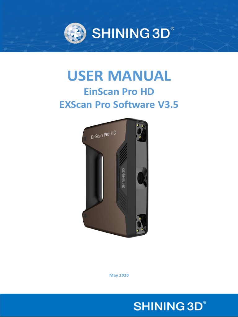 202006-User Manual-EXScan Pro V3.5 | PDF | Image Scanner | 3 D Computer ...