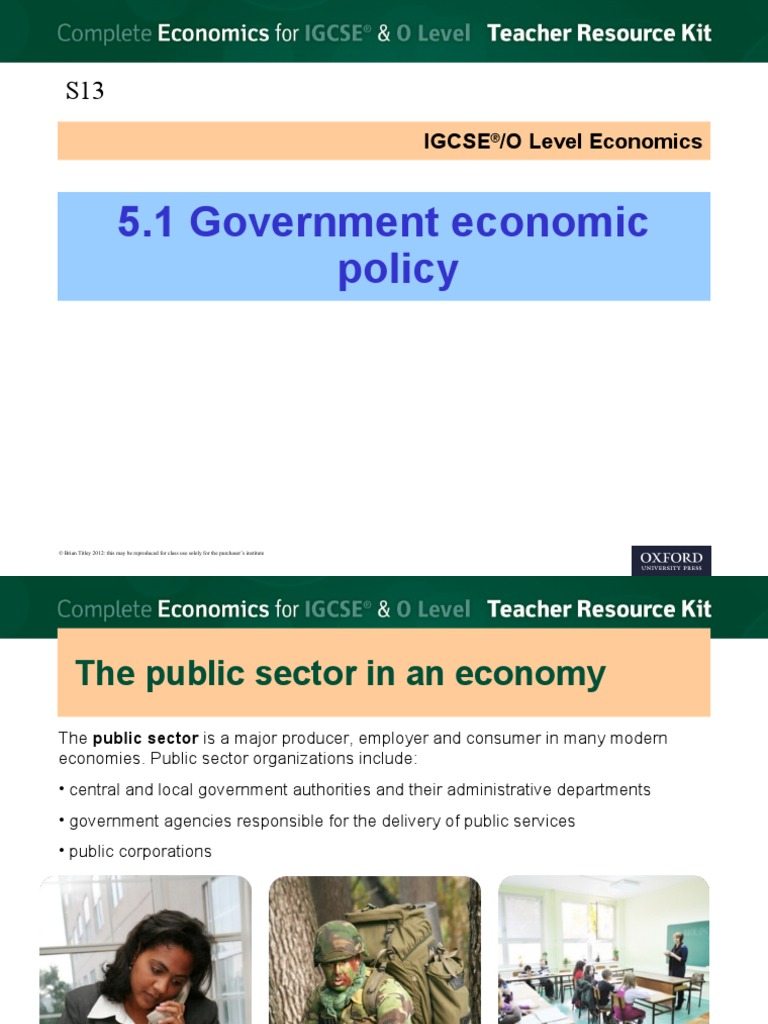 Government Economic Policy | PDF | Government Spending | Fiscal Policy