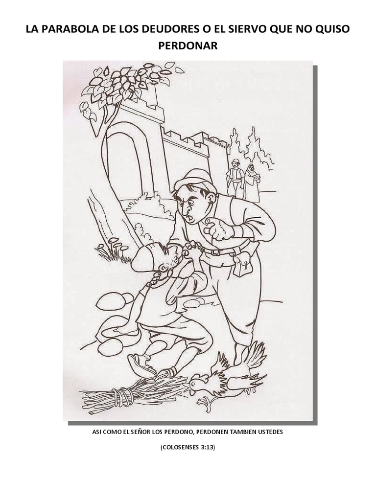 La Parabola de Los Deudores o El Siervo Que No Quiso Perdonar | PDF