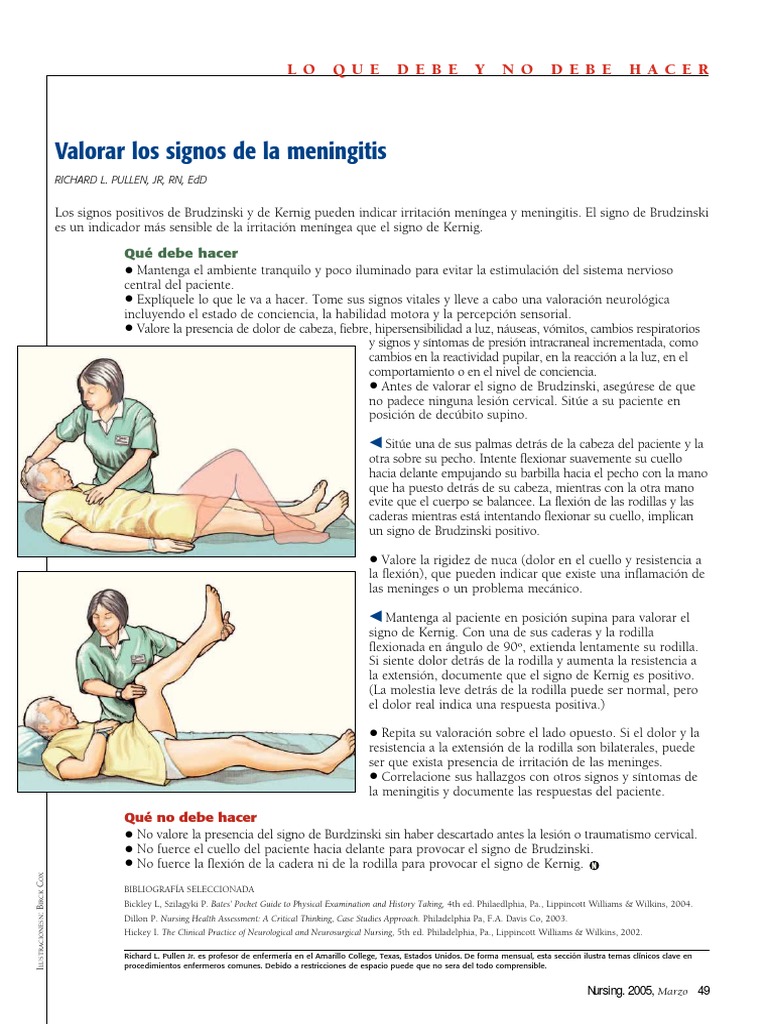 Signos Meningeos | PDF | Meningitis | Síntomas y signos