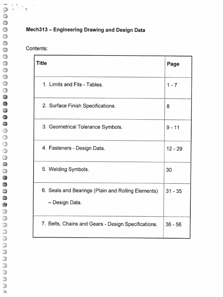 Machine Design Data Booklet | PDF