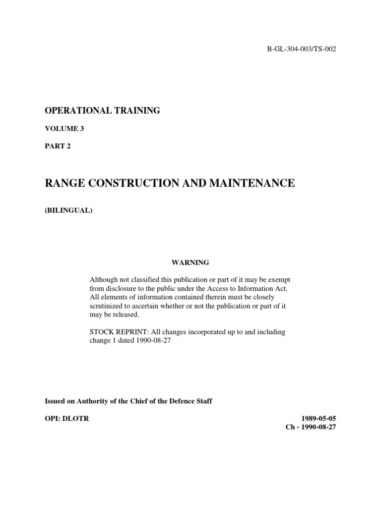 Range Construction and Maintenance | PDF | Mortar (Weapon) | Anti Tank ...