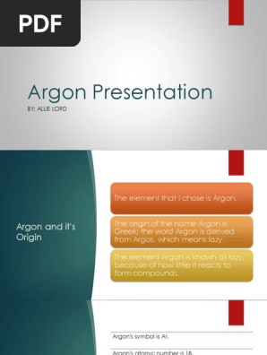 Argon Element Project