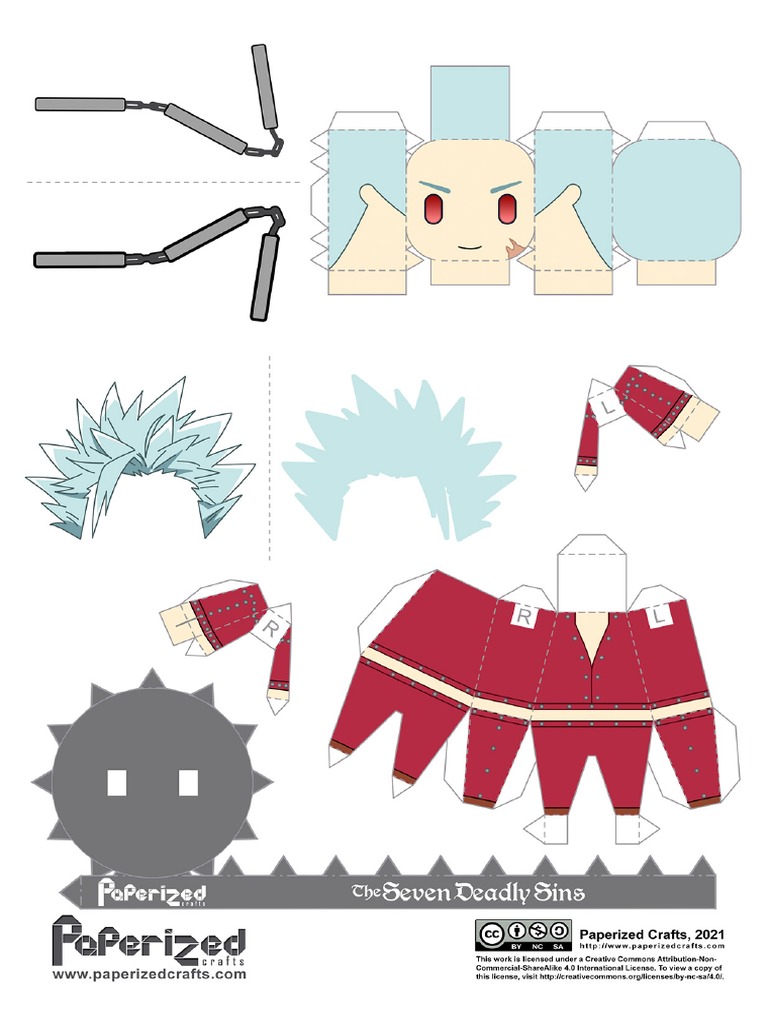 The Seven Deadly Sins - Ban Papercraft | PDF