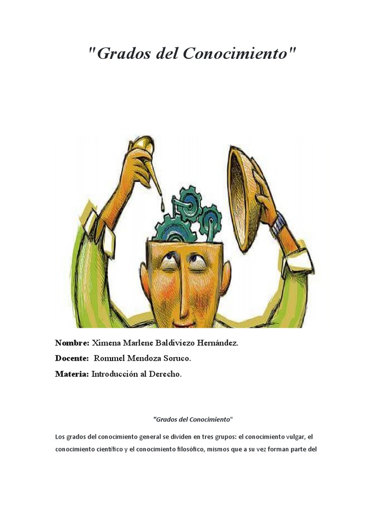 Grados Del Conocimiento | PDF | Conocimiento | Evolución