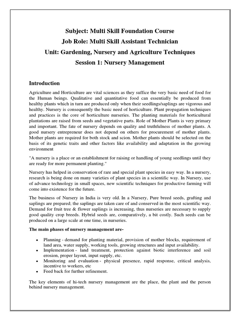 Module 2 Multi Skill Foundation Course (Life Sciences) | PDF