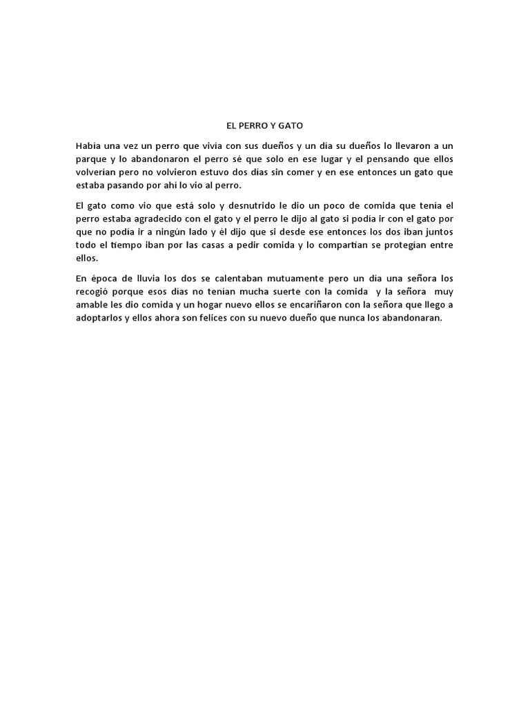 El Perro y Gato | PDF