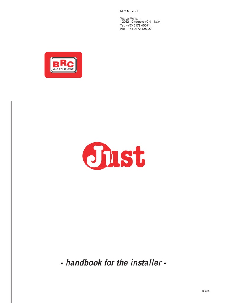 BRC Installation Manual PDF | PDF | Fuel Injection | Electrical Connector