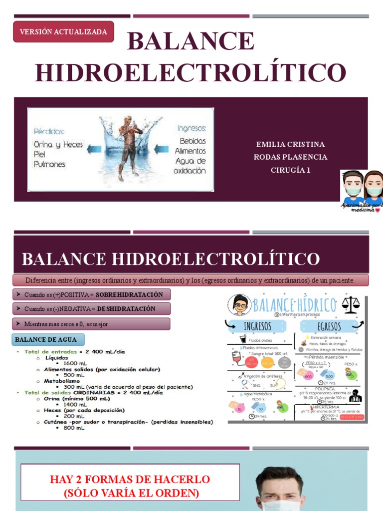 BALANCE HIDROELECTROLiTICO | PDF | Cuidado de la salud | Enfermedades y ...