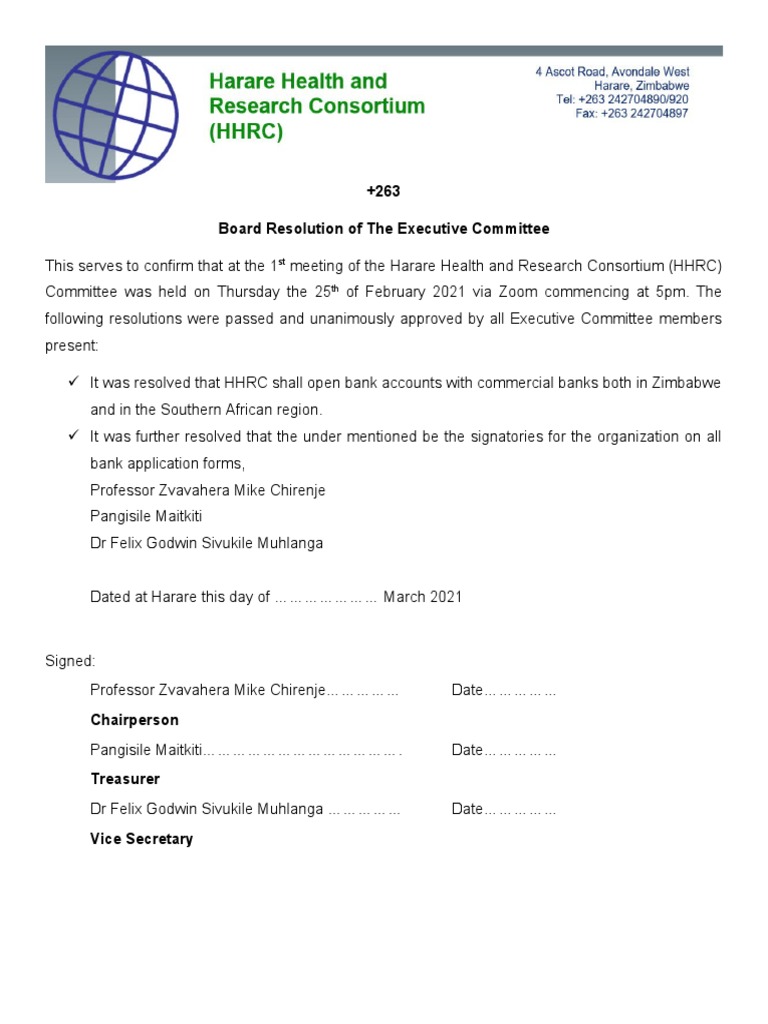 HHRC Resolution 2021 Letterhead | PDF | Career & Growth